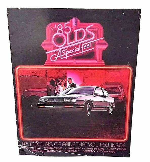 VINTAGE GM OLDSMOBILE Car Brochure Catalog 1985 Calais Firenza Cutlass ...