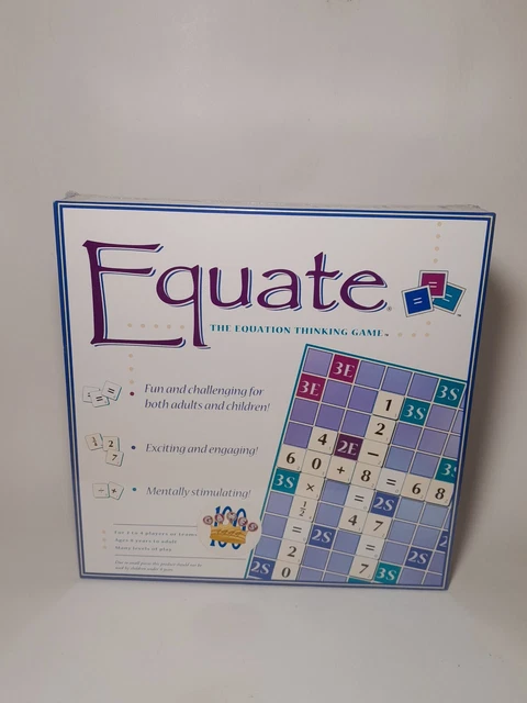 NEW EQUATE THE Equation Thinking Game Conceptual Math Media SEALED $24. ...