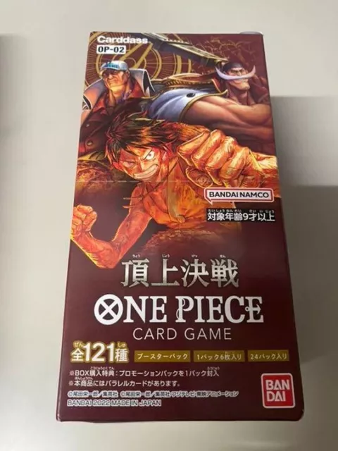 One Piece Card Game Paramount War Booster Pack Sealed Op 02 Japanese