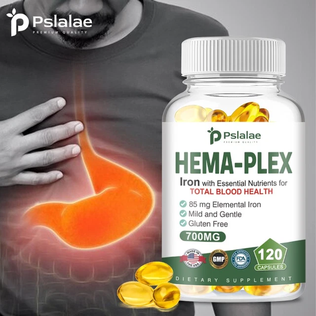 HEMA-PLEX IRON CAPSULES 700mg - with Multivitamins and Minerals ...