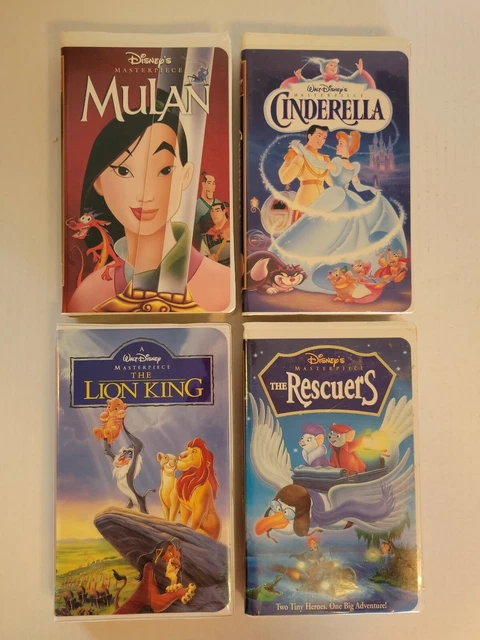 WALT DISNEY MASTERPIECE Collection VHS Tapes Lot of 4 Vintage Movies £ ...