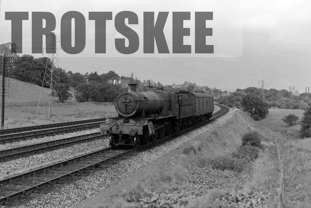 LARGER NEGATIVE BR British Railways Steam Loco 7821 Class 7800 Newton ...