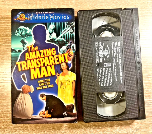 THE AMAZING TRANSPARENT Man VHS 1960 Sci-Fi Horror Thriller Movie MGM ...