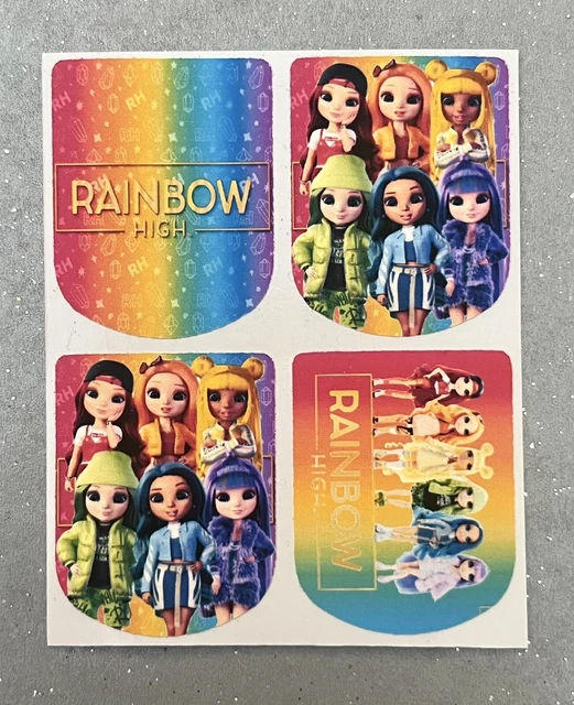 OMNIPOD 5/ DASH ~ 4x RAINBOW HIGH ~ Colourful POD Stickers ~ Diabetes £ ...