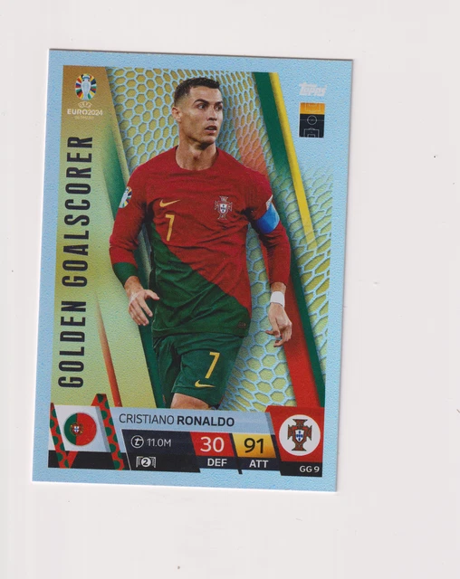 MATCH ATTAX UEFA Euro 2024 Cristiano Ronaldo Golden Goalscorer Trading ...