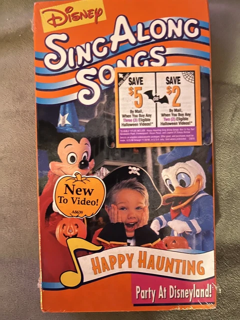DISNEY SING ALONG Songs Happy Haunting VHS Tape Halloween - Party At ...