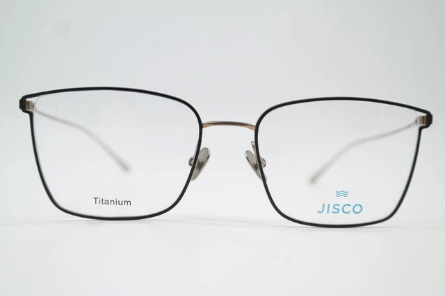 LUNETTES JISCO BREATHE Titanium Noir Bronze Ovale Monture Lunettes Neuf ...