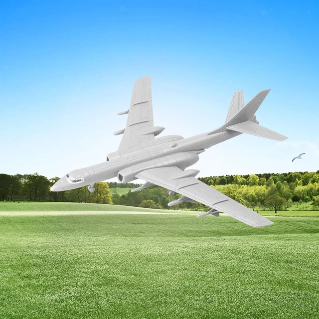 FIGHTER JET MODEL Attack Plane Assembled Model H 6K 4D for Decoration £ ...