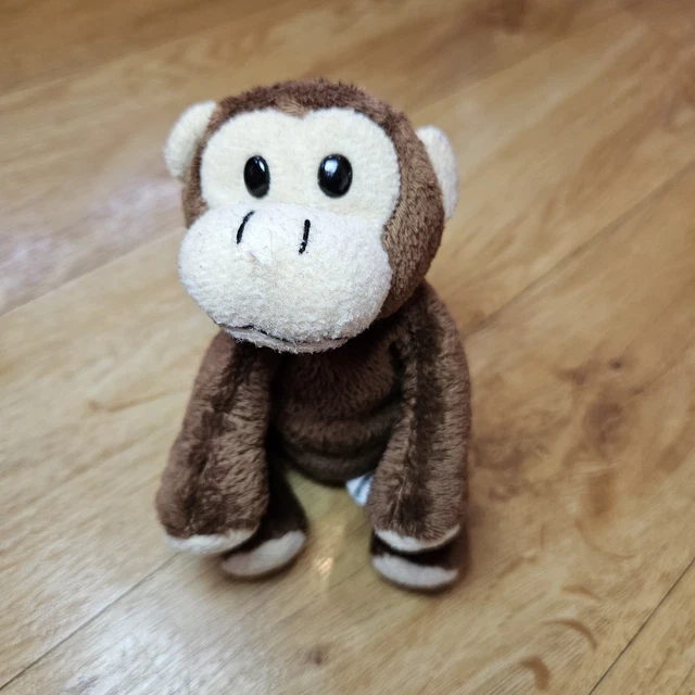 KID CONNECTION ASDA Monkey Chimp Ape Soft Toy brown Plush Comforter ...