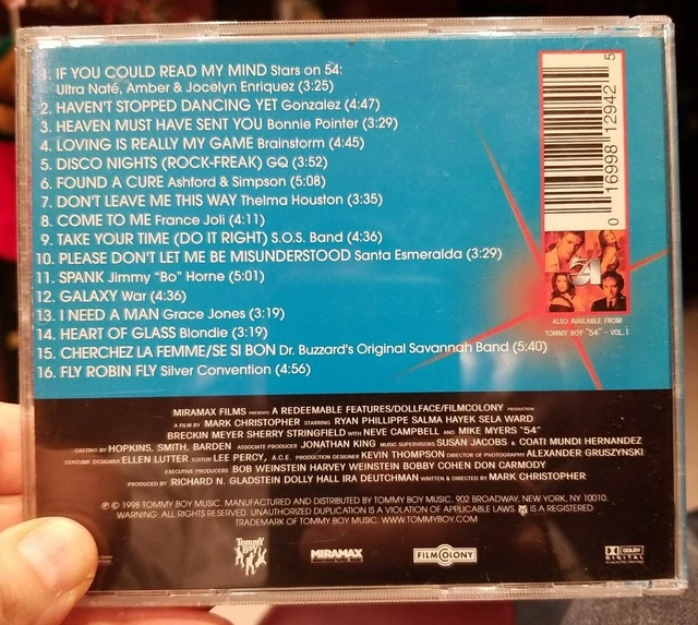 54: MUSIC FROM the Miramax Motion Picture, Volume 2, CD $10.00 ...