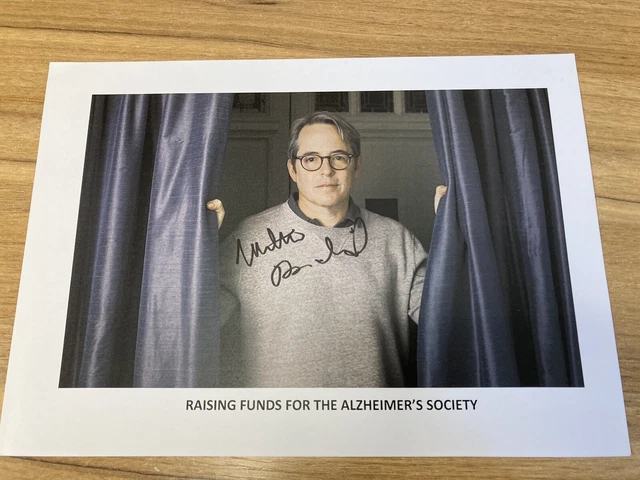 MATTHEW BRODERICK HAND Signed Autograph A4 Size Card £25.00 - PicClick UK