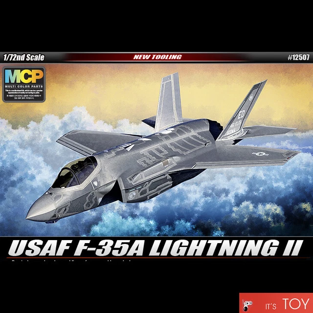 ACADEMY 1/72 USAF F-35A Lightning II MCP Aircraft Plastic model kit ...