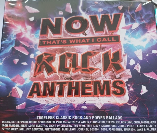 NOW THAT’S WHAT I Call Rock Anthems! 4disc CD Album - Various Artists ...