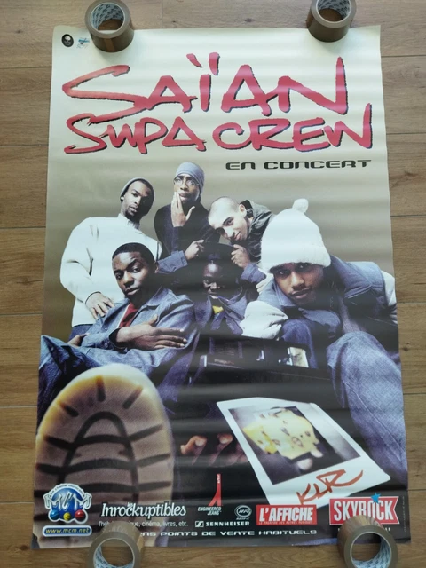 AFFICHE CONCERT SAÏAN Supa Crew Tournée Klr Rap Hip Hop Français EUR 20 ...