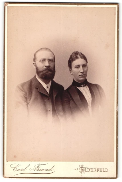 FOTOGRAFIA CARL FREUND, Elberfeld, ritratto coppia borghese in ...