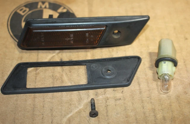 GENUINE BMW E30 M3 Right Turn Indicator Front Fender Amber Dark With ...