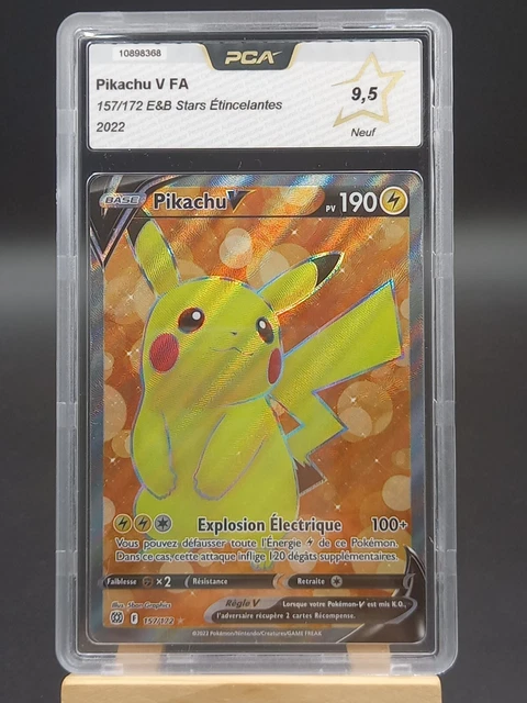 CARTE POKEMON PIKACHU 157/172 V FA Full Art Epée et Bouclier 9 EB09 FR ...
