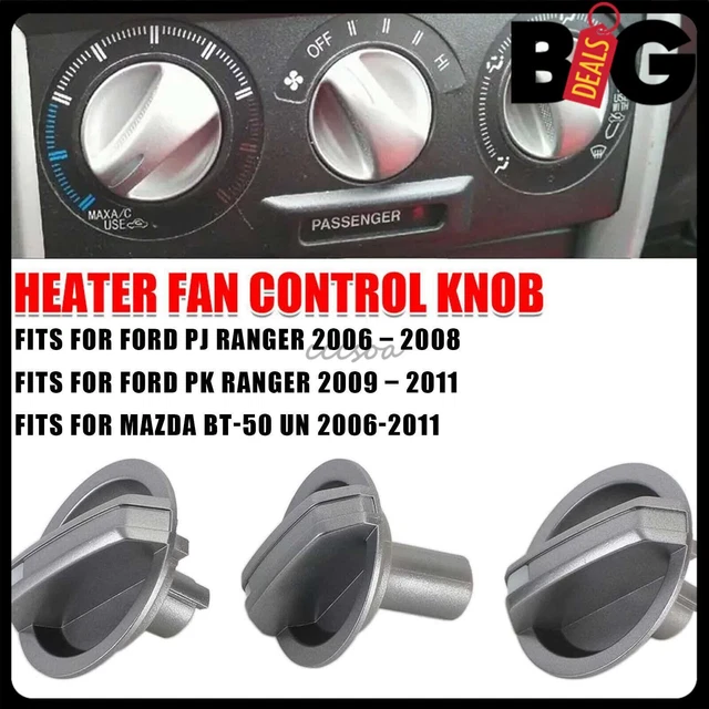 3X HEATER FAN Control Knobs Fits for Ford Ranger PJ/PK for Mazda BT-50 ...
