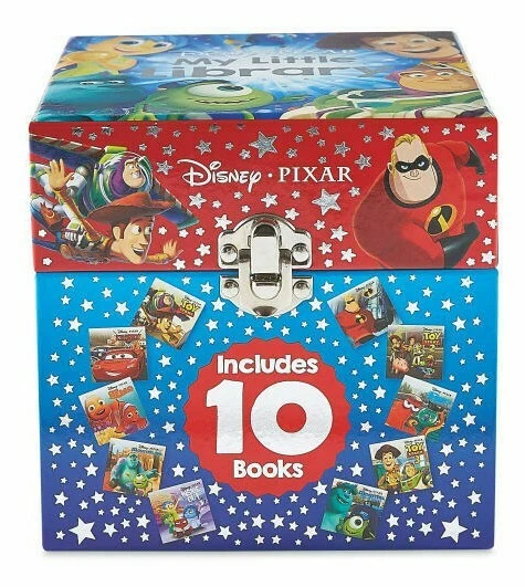 BRAND NEW OFFICIAL Disney PIXAR My little library chest box with 10 ...