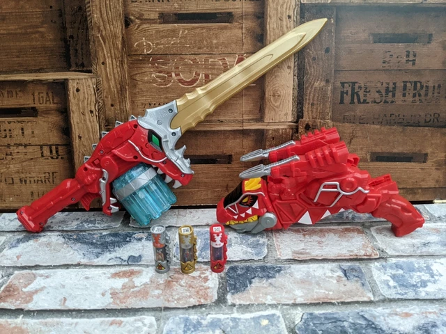 POWER RANGERS DINO Charge Super Drive Sabre and T Rex Red Morpher ...