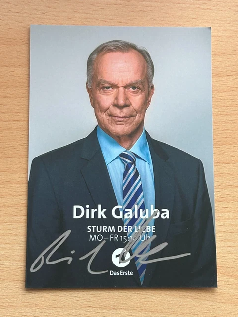 DIRK GALUBA - Sturm der Liebe - Autogrammkarte original signiert ...