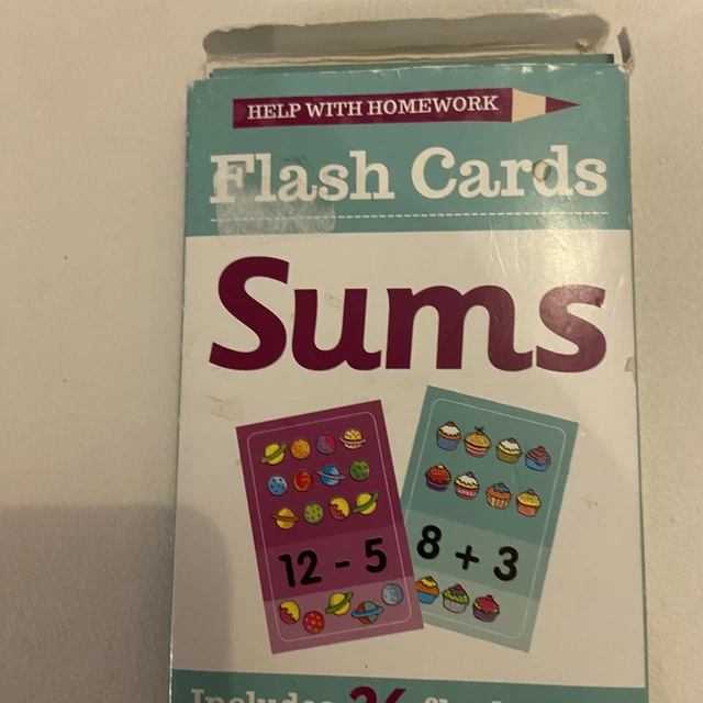HELP WITH HOMEWORK Flash Cards SUMS Autumn Publishing Used good ...