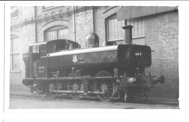 GWR 6400 CLASS 0-6-0PT Locomotive no 6408 at Swindon Works, PC size £5. ...