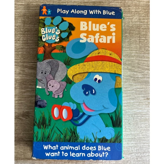 BLUES CLUES BLUES Safari VHS 2000 Nick Jr Nickelodeon Play Along With ...