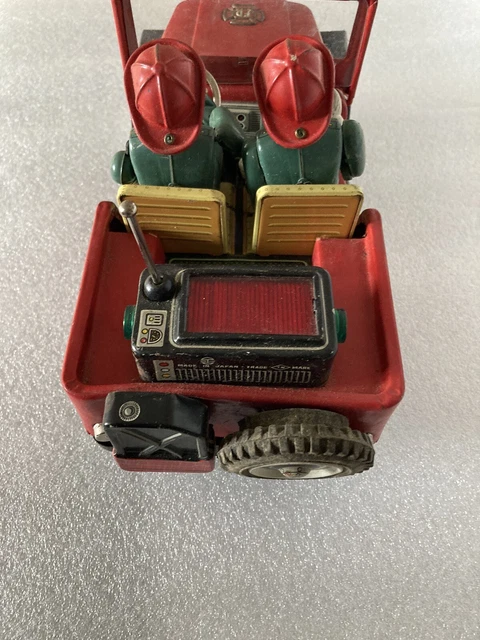 FIRE COMMAND CAR comando pompieri fuoco antincendio japponese in latta ...