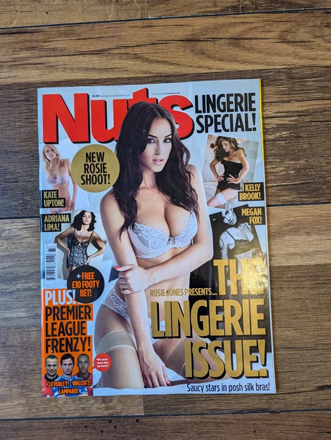 NUTS MAGAZINE ROSIE Jones Lingerie Issue, Megan Fox, Kelly Brook, Kate Upton £16.31 - PicClick UK