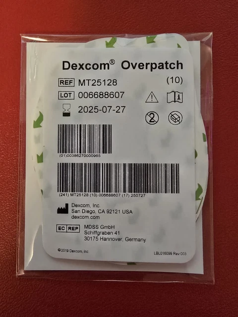 DEXCOM G6 OVERPATCH -10 Plaster / Patch - Original von Dexcom MHD: 27. ...