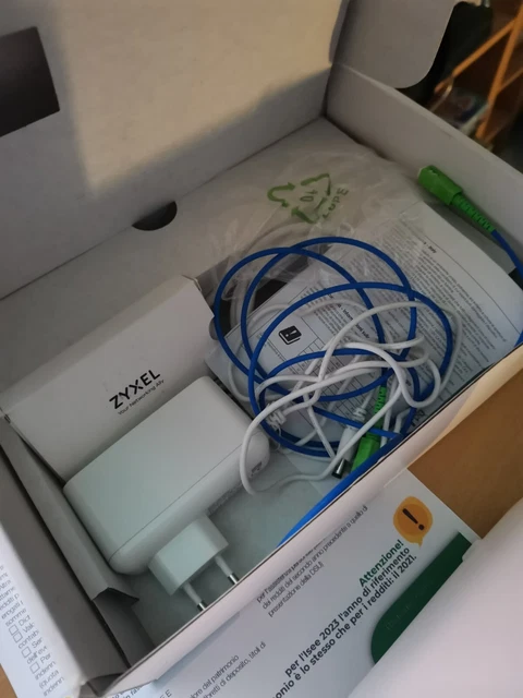 MODEM WIFI 6 WIND Tre 3 Hub ZyXEL DX5401 Fibra FTTH ADSL FTTC ...