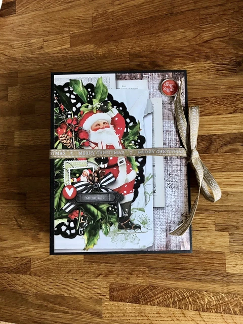 HANDMADE CHRISTMAS ALBUM Photo Journal Flip Folio Simple Stories Lodge ...
