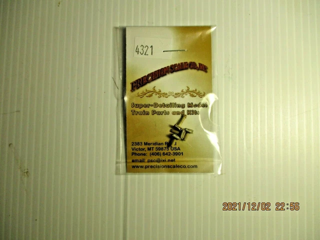 (4) O BRASS Precision Scale trolley/diesel car poling pockets #4321 s ...