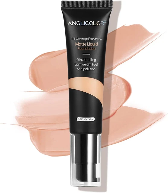 FOUNDATION,FULL COVERAGE MATTE Foundation, Long-Lasting Oil Control ...