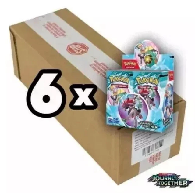 POKEMON TCG: JOURNEY Together - Enhanced Booster Box Case - Sealed (6 ...