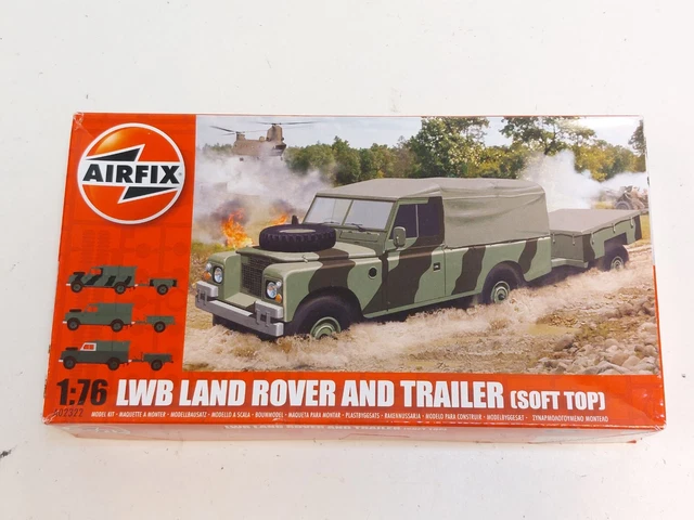 AIRFIX MODEL KIT LWB Land Rover and Trailer Soft Top 1:76 £15.00 ...