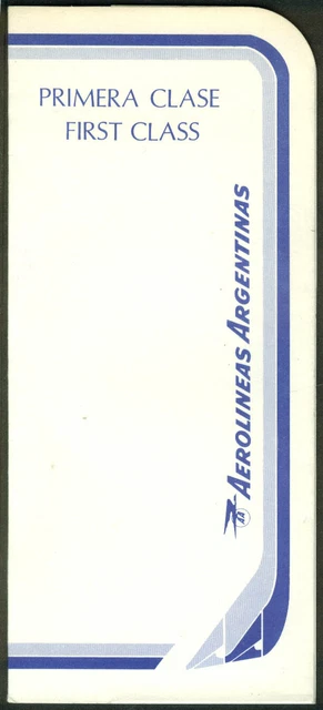 AEROLINEAS ARGENTINAS AA First Class compagnie aérienne tcket emballage ...