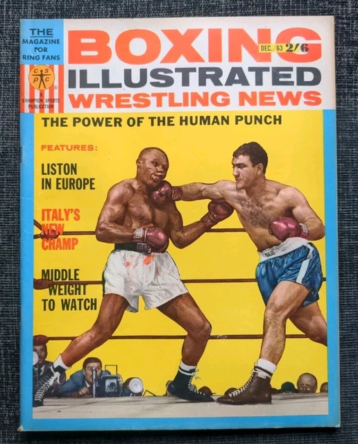 1963 BOXING ILLUSTRATED Wrestling Magazine Rocky Marciano Cover Sonny Liston £25.00 - PicClick UK