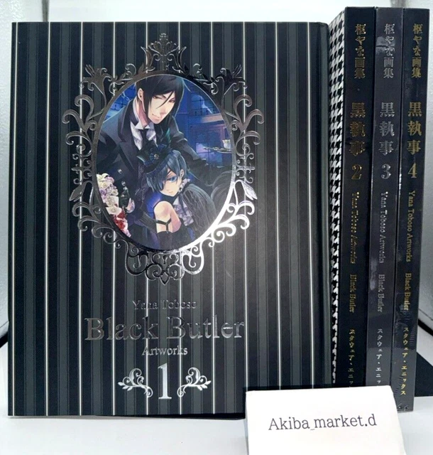 BLACK BUTLER YANA Toboso Artworks Art Book 1-4 Full set Kuroshitsuji £ ...