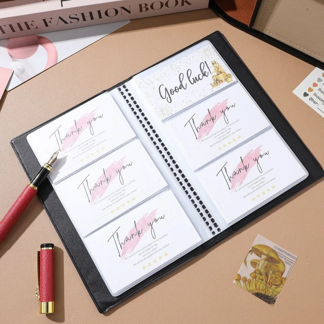 BUSINESS CARD BOOK Name Card Pocket Credit Card Storage Holder Business ...