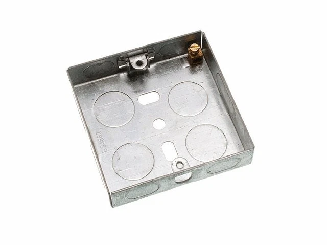 NEUF 3 X Chasse Métal Arrière Boîtier Boite 1 Gang Simple 16mm ...