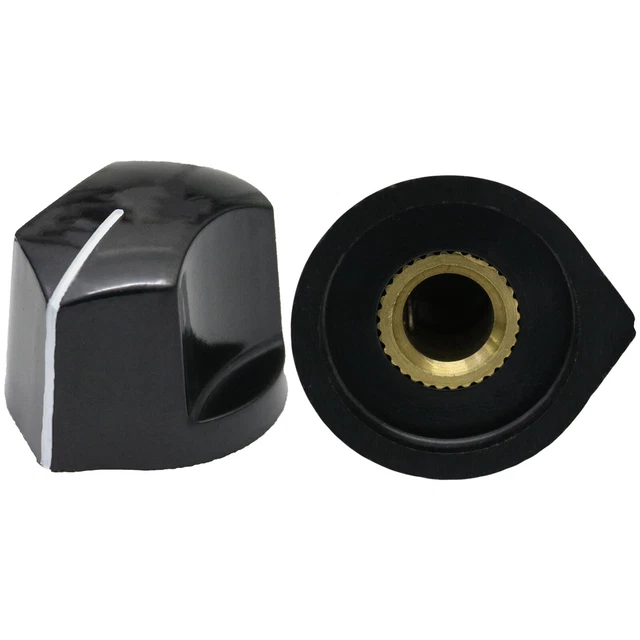 LARGE CONTROL KNOBS Guitar Pedal 6.4mm Hole Bakelite Guitar Amp Volume ...