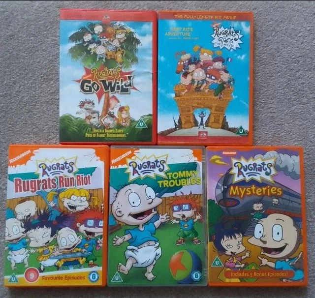 RUGRATS DVD BUNDLE - Set of 5 - Run Riot/Go Wild/In Paris/Mysteries ...