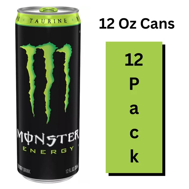 MONSTER ENERGY DRINK, 12 fl oz Cans, 12 Pack £27.96 - PicClick UK