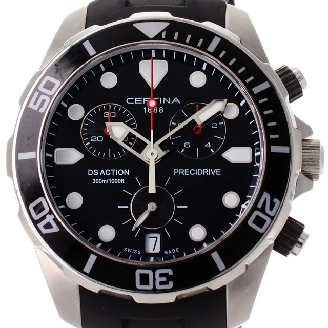 CERTINA AQUA DS Action Precidrive Diver 300M Chronograph Herren Uhr + Sapphire-G EUR 25,50 ...