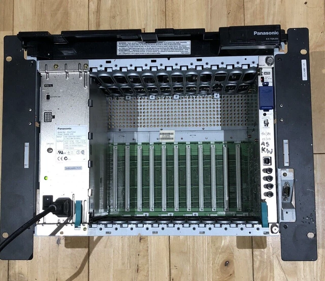 PANASONIC KX-TDA200 IP PBX with MPR card and SD Card PSU rack mounts £ ...