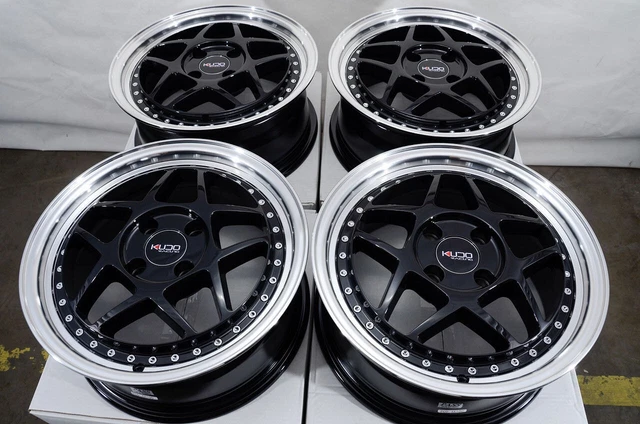 15& WHEELS RIMS Black 4x100 Acura Integra Honda Civic Accord Insight ...