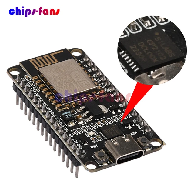 TYPE-C NODEMCU V3 ESP8266 Serial Module CP2102 ESP-12E WiFi Development ...