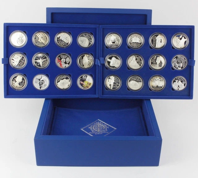 2012 U.K. ROYAL Mint Queen's Diamond Jubilee Silver 24 Coin Proof Set $1,141.33 - PicClick AU